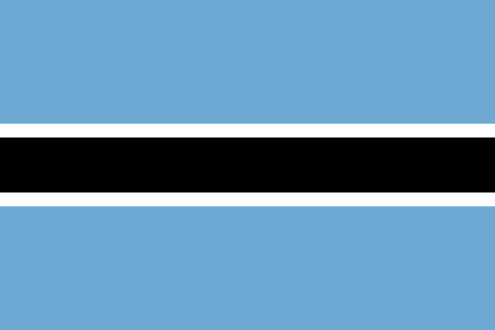 Vlag van Botswana | Vlaggen-landen.nl